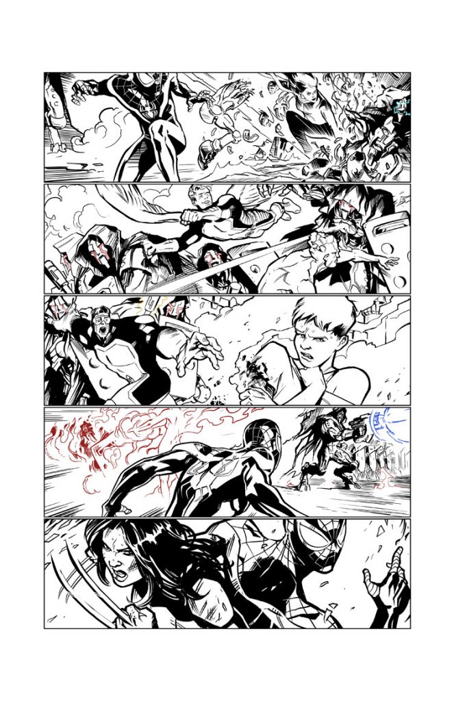 Sample comics pages-All-New X-Men - Art of Sam Wood