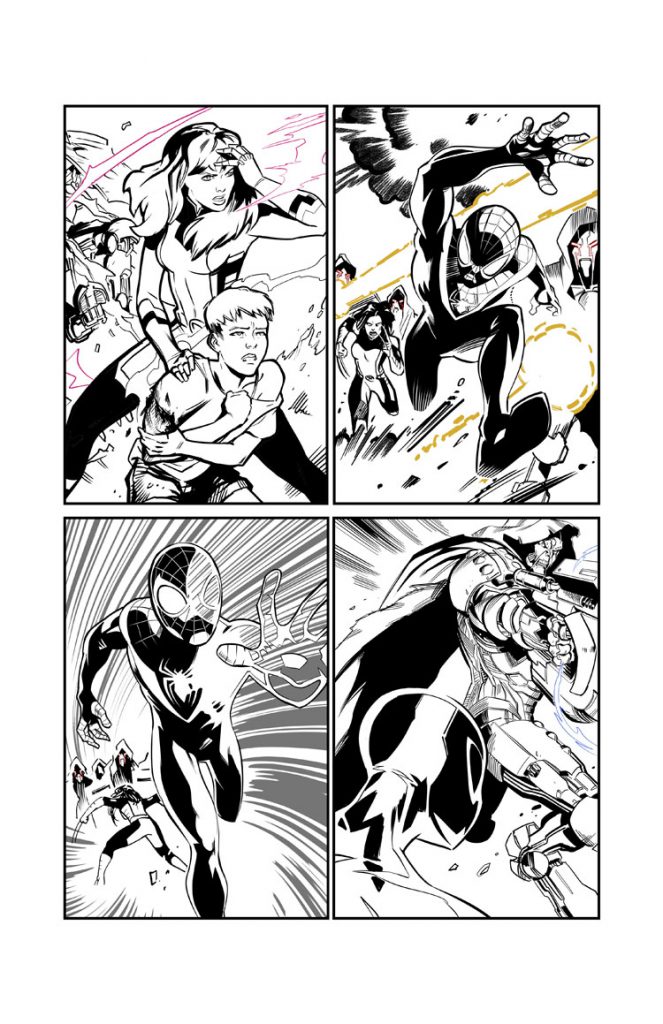 Sample comics pages-All-New X-Men - Art of Sam Wood
